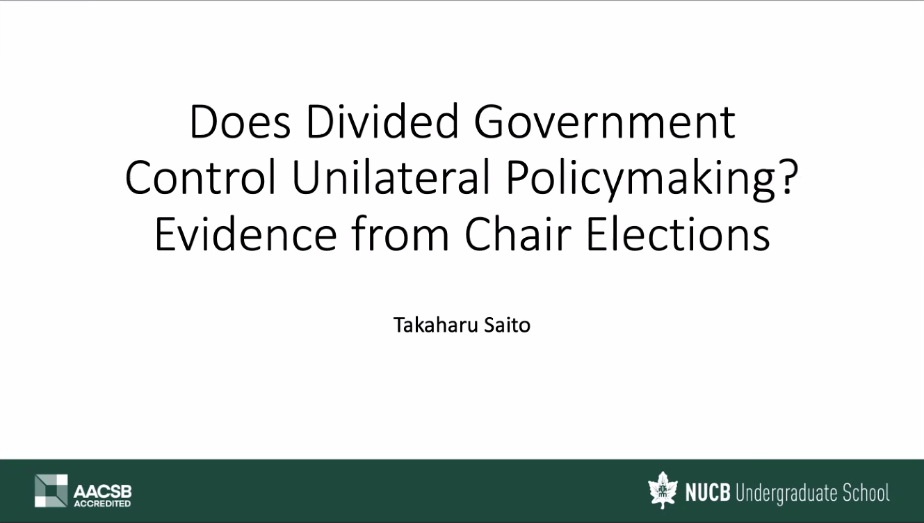 JPOSS #41: “Does Divided Government Control Unilateral Policymaking ...